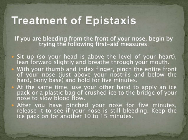 Epistaxis(Nosebleeding): Causes and Treatment | PPTX | First Aid | Injuries