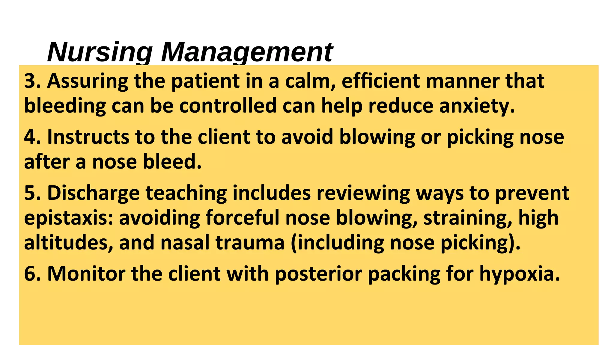 Epistaxis or Nose bleeding | PPT