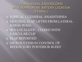 Epistaxis PPT | PPTX