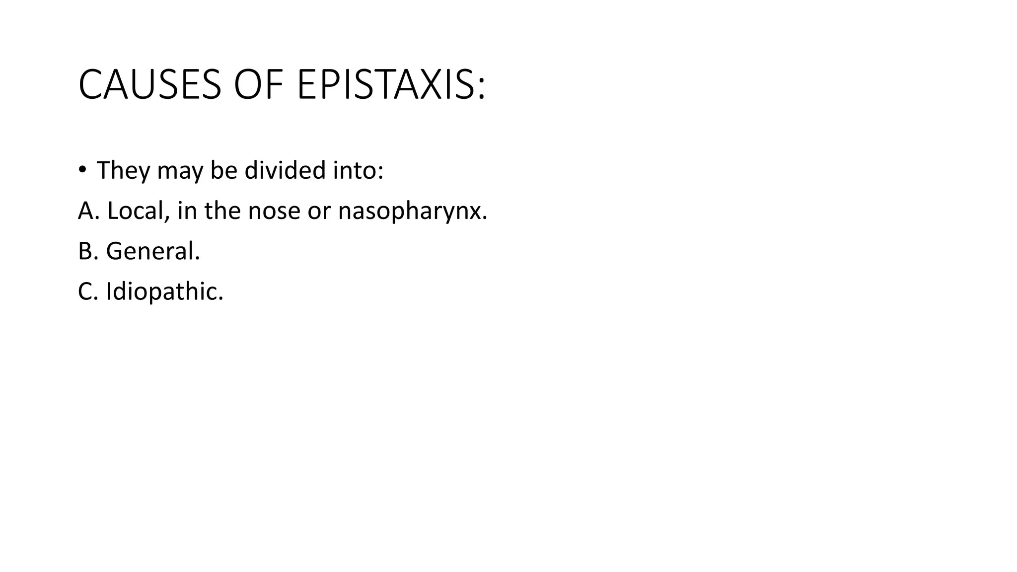 Epistaxis Ppt Pptx
