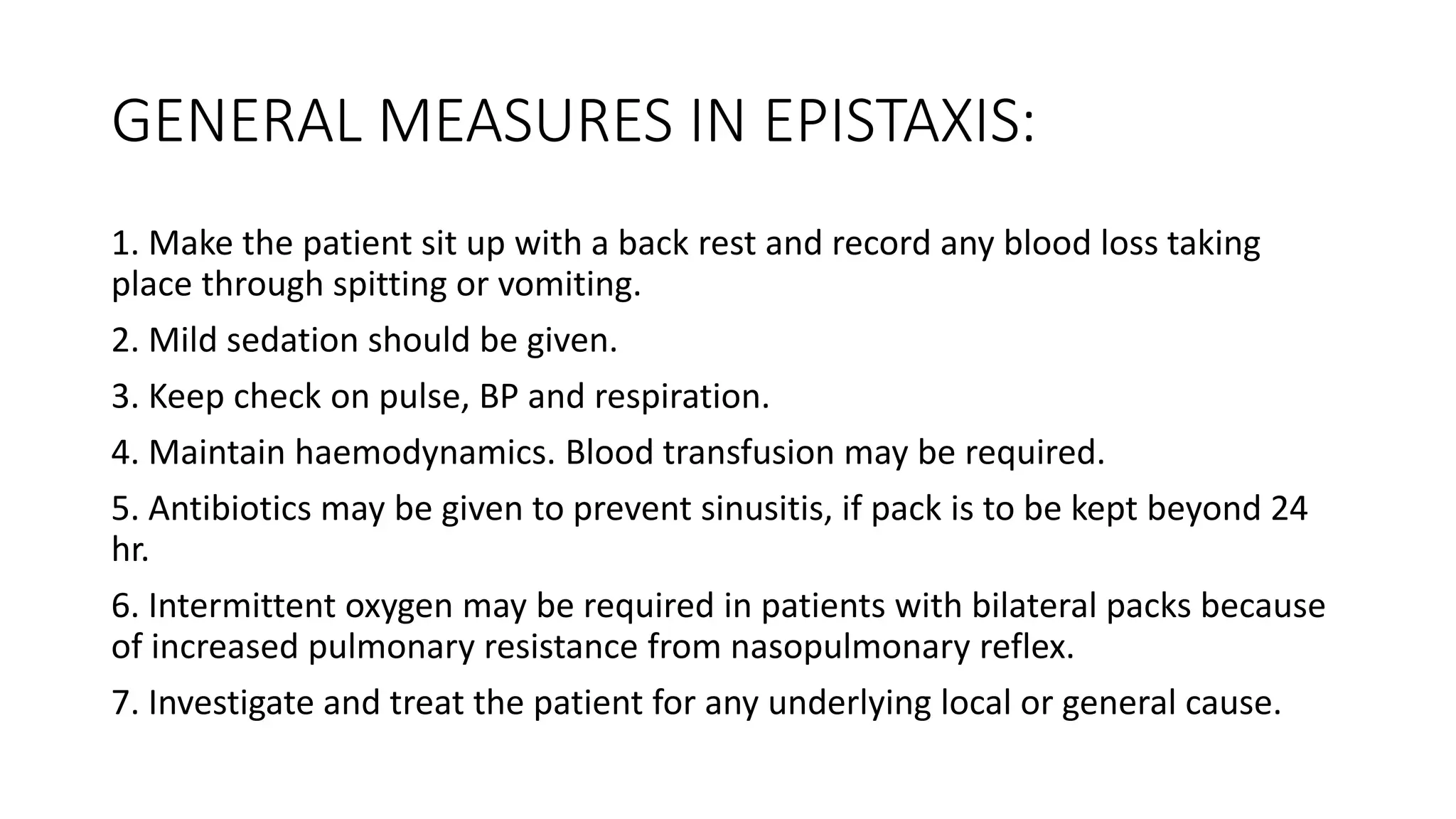 EPISTAXIS ppt | PPTX