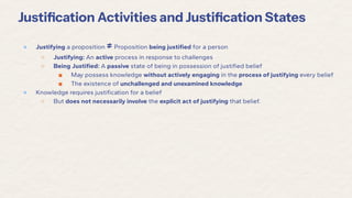 Epistemic Justification | PDF