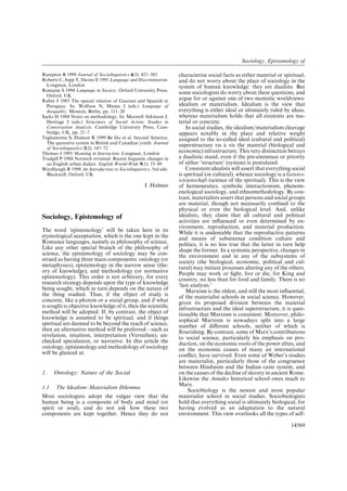 Epistemología de la sociología, bunge | PDF