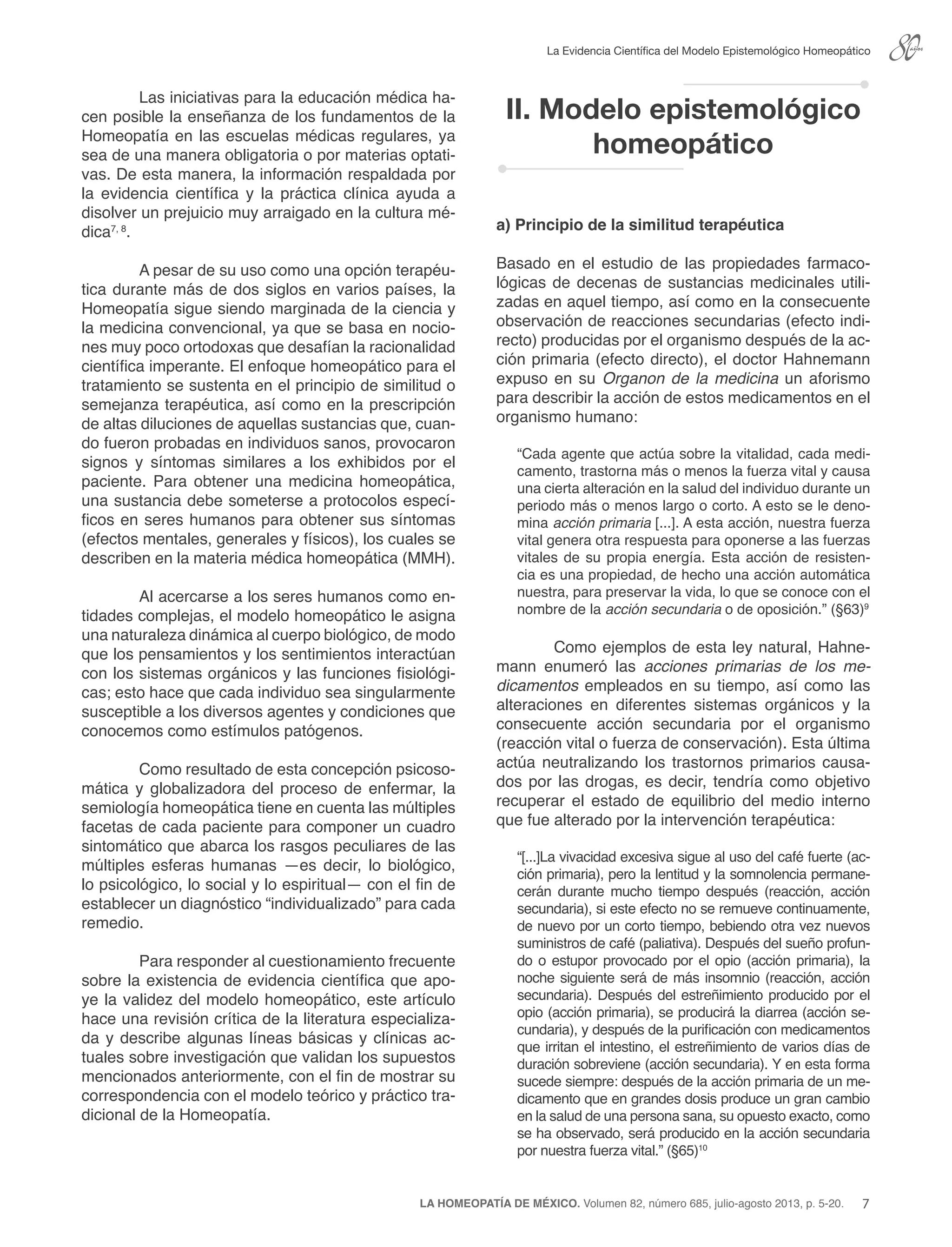 Epistemologico homoeopatico | PDF