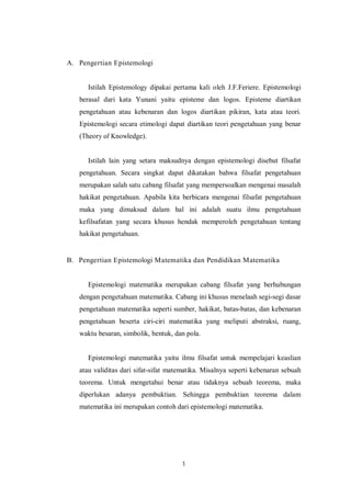 Epistemologi | PDF