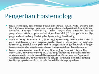 Epistemologi ppt (1) | PPTX