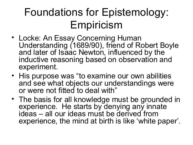 Epistemology of positivism and post positivism