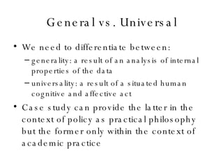 Epistemology of Educational Case Study | PPT