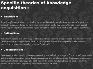 Epistemology aman group 59 | PPT