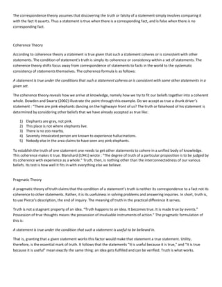 Epistemology and the problem of knowledge | DOCX