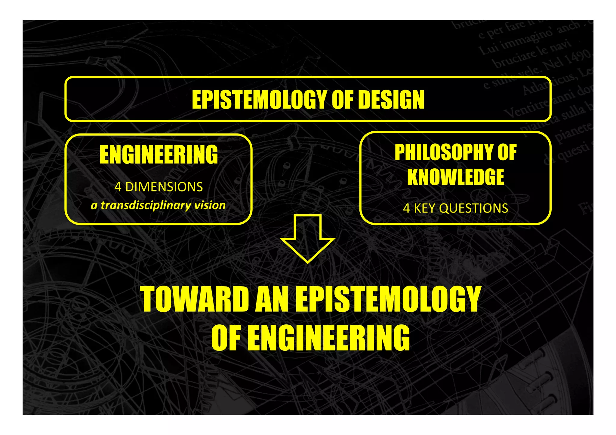 Toward an Epistemology of Engineering (slides) | PDF