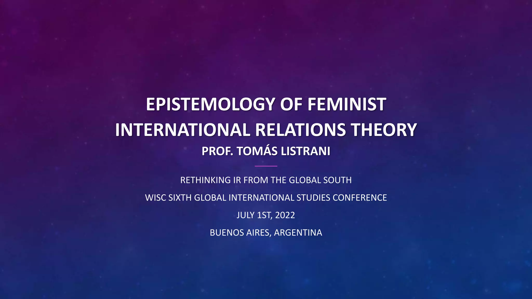 EPISTEMOLOGY OF FEMINIST INTERNATIONAL RELATIONS THEORY.pptx