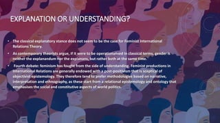 EPISTEMOLOGY OF FEMINIST INTERNATIONAL RELATIONS THEORY.pptx