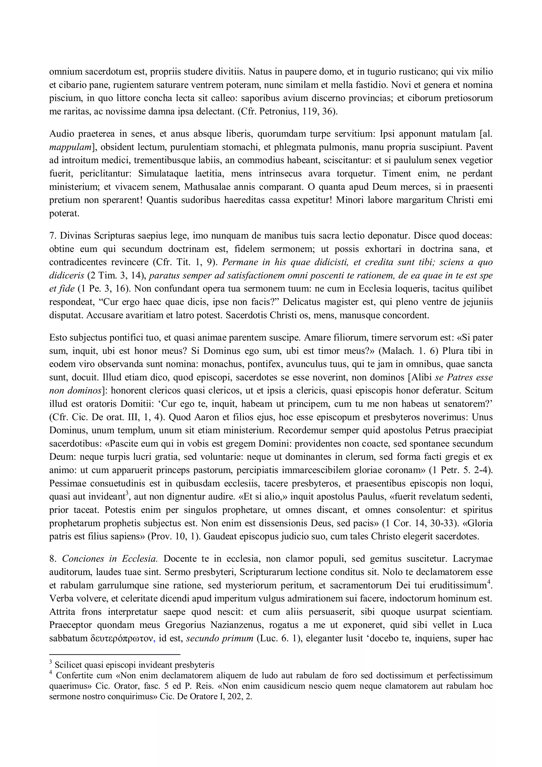 S. Hieronymi Epistola ad Nepotianum | PDF