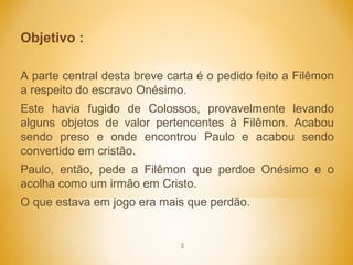 Epistola a filemon | PPT
