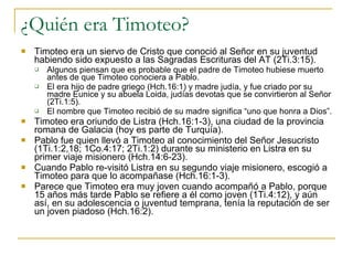 Epistola pastorales timoteo_tito | PPT