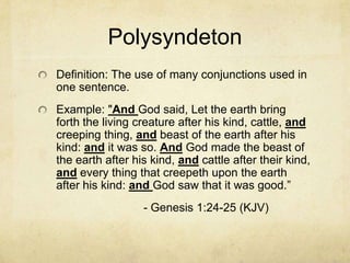 Polysyndeton Examples