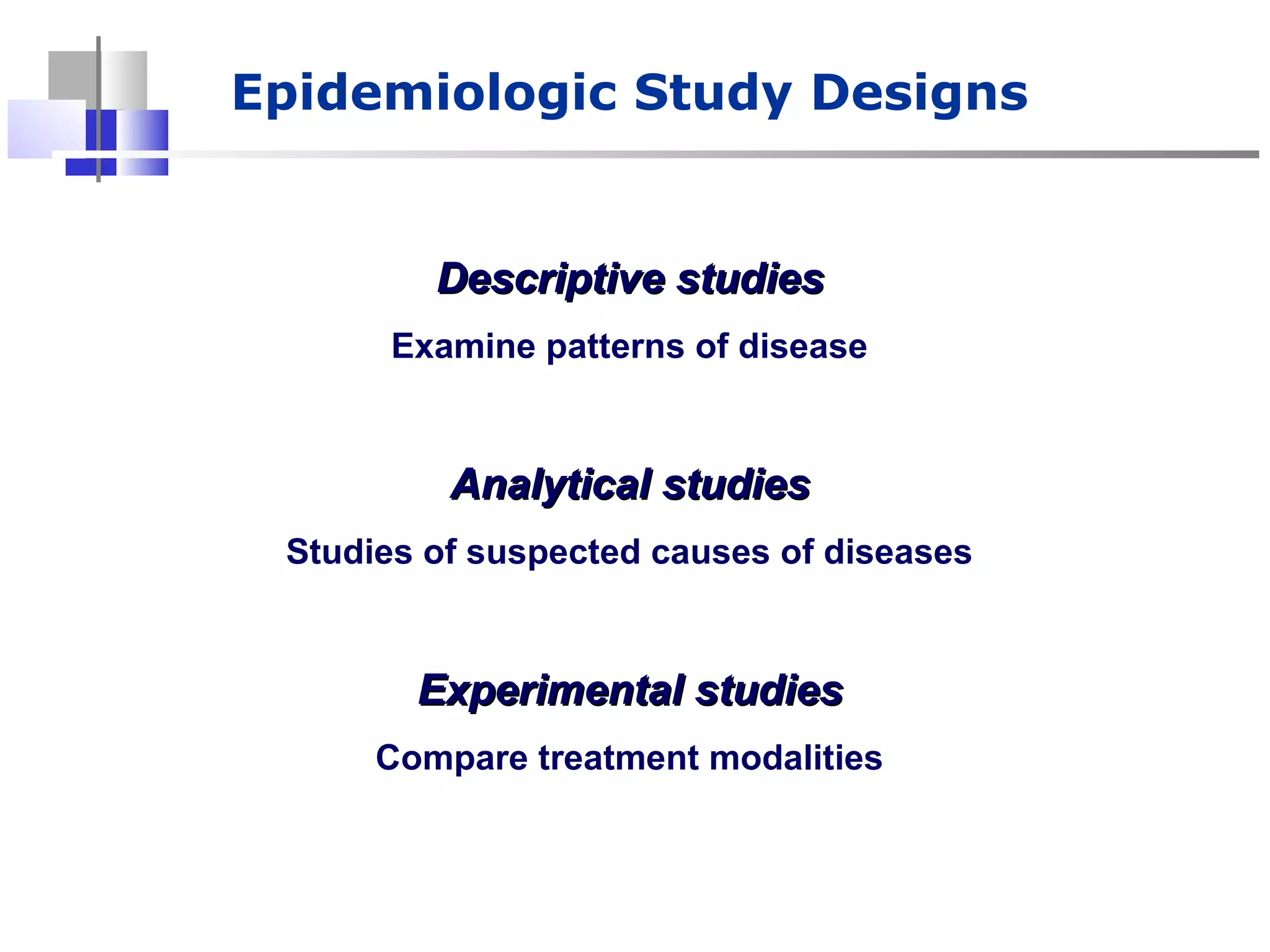 Epidemiology Study Design | PPT