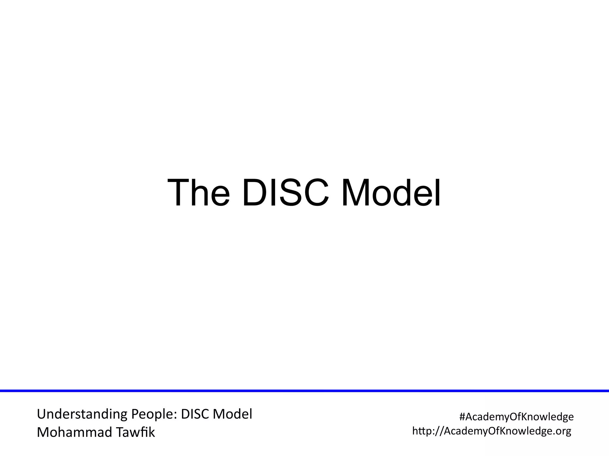 DISC Personality Model | PDF