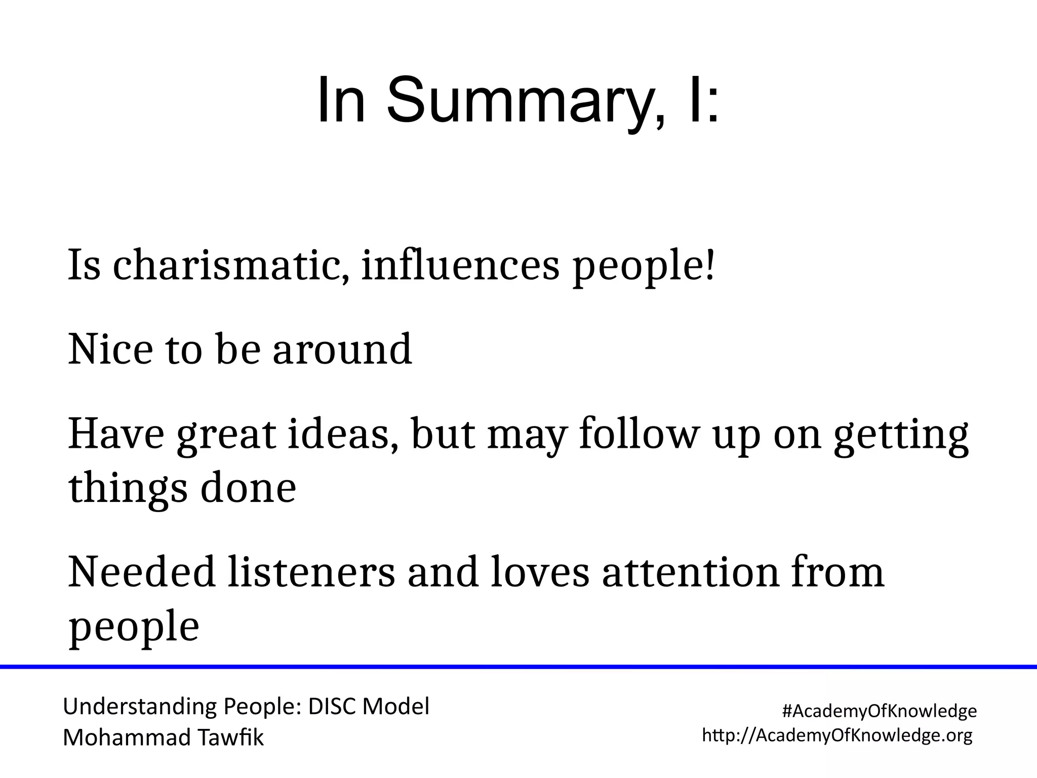 DISC Personality Model | PDF