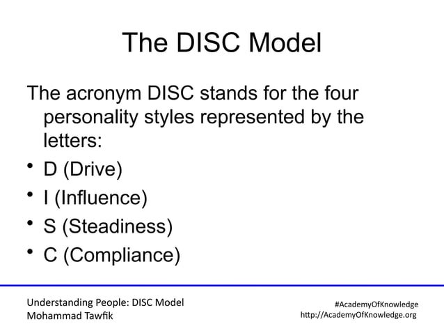 DISC Personality Model | PDF | Science