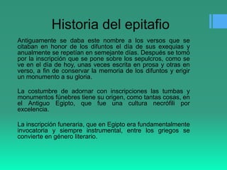 Epitafio (Significado) | PPTX