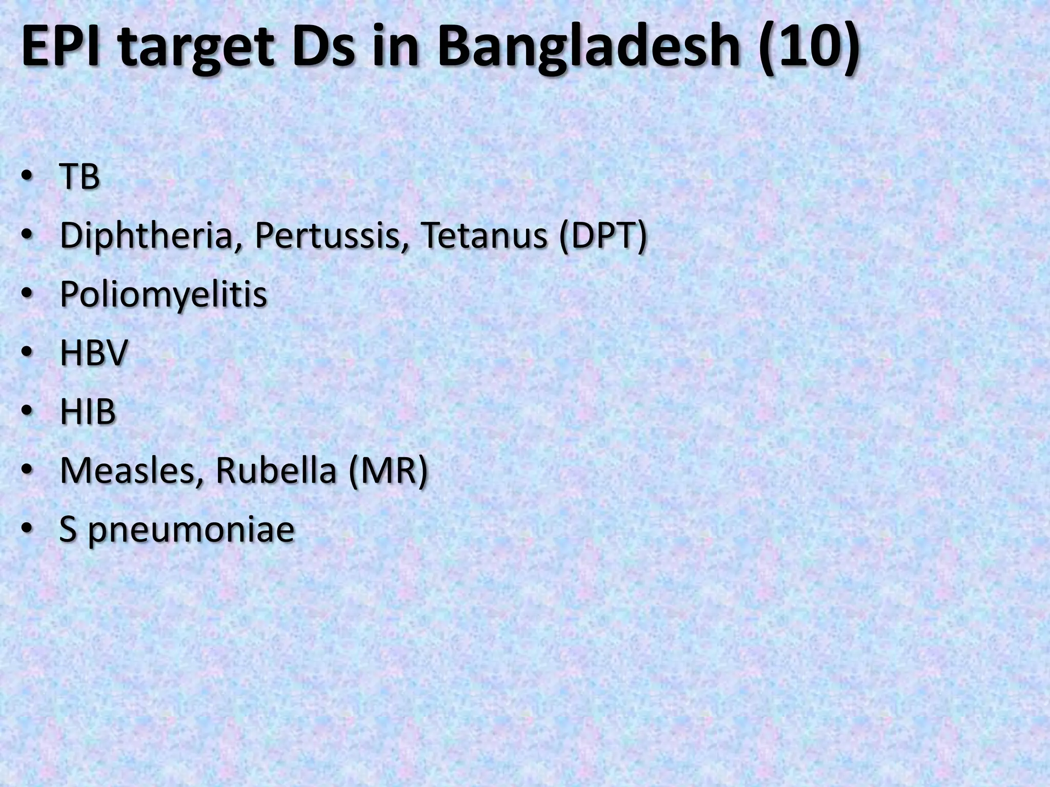 Epi Target Diseases | PPTX