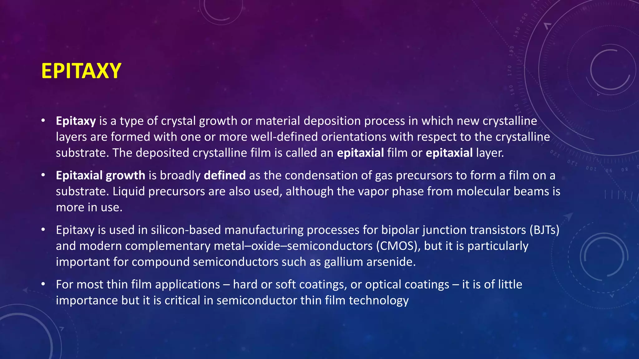 Epitaxial Crystal Growth: Methods & Analysis | PPTX