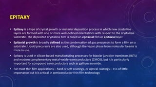 Epitaxial Crystal Growth: Methods & Analysis | PPTX