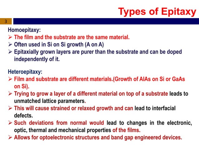 epitaxy deposition.ppt | Chemistry | Science