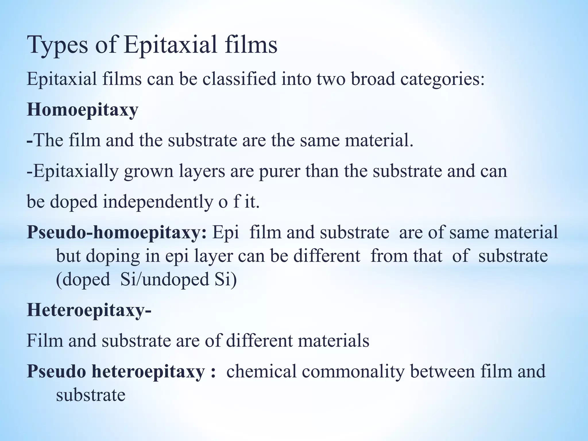 Epitaxy growth | PPTX