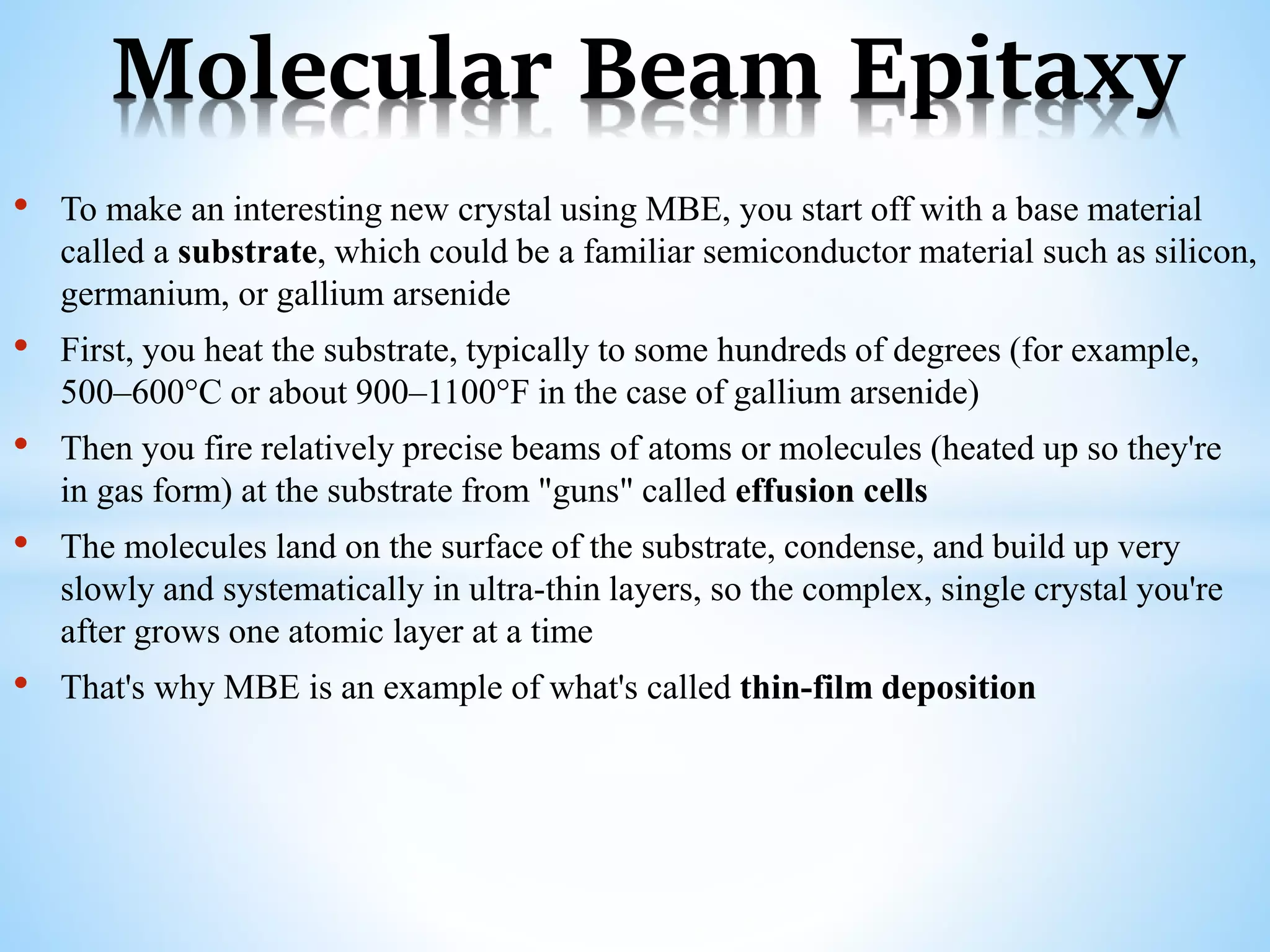 Epitaxy growth | PPTX