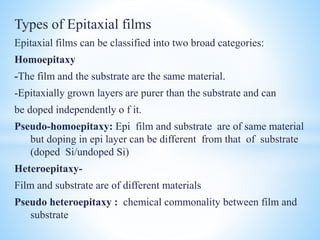 Epitaxy growth | PPTX
