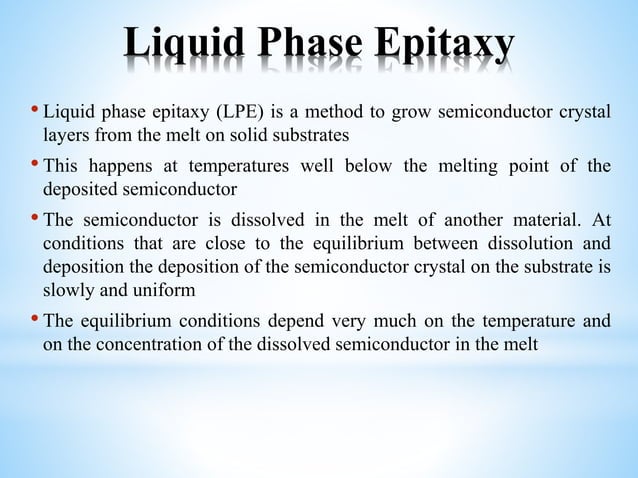 Epitaxy growth