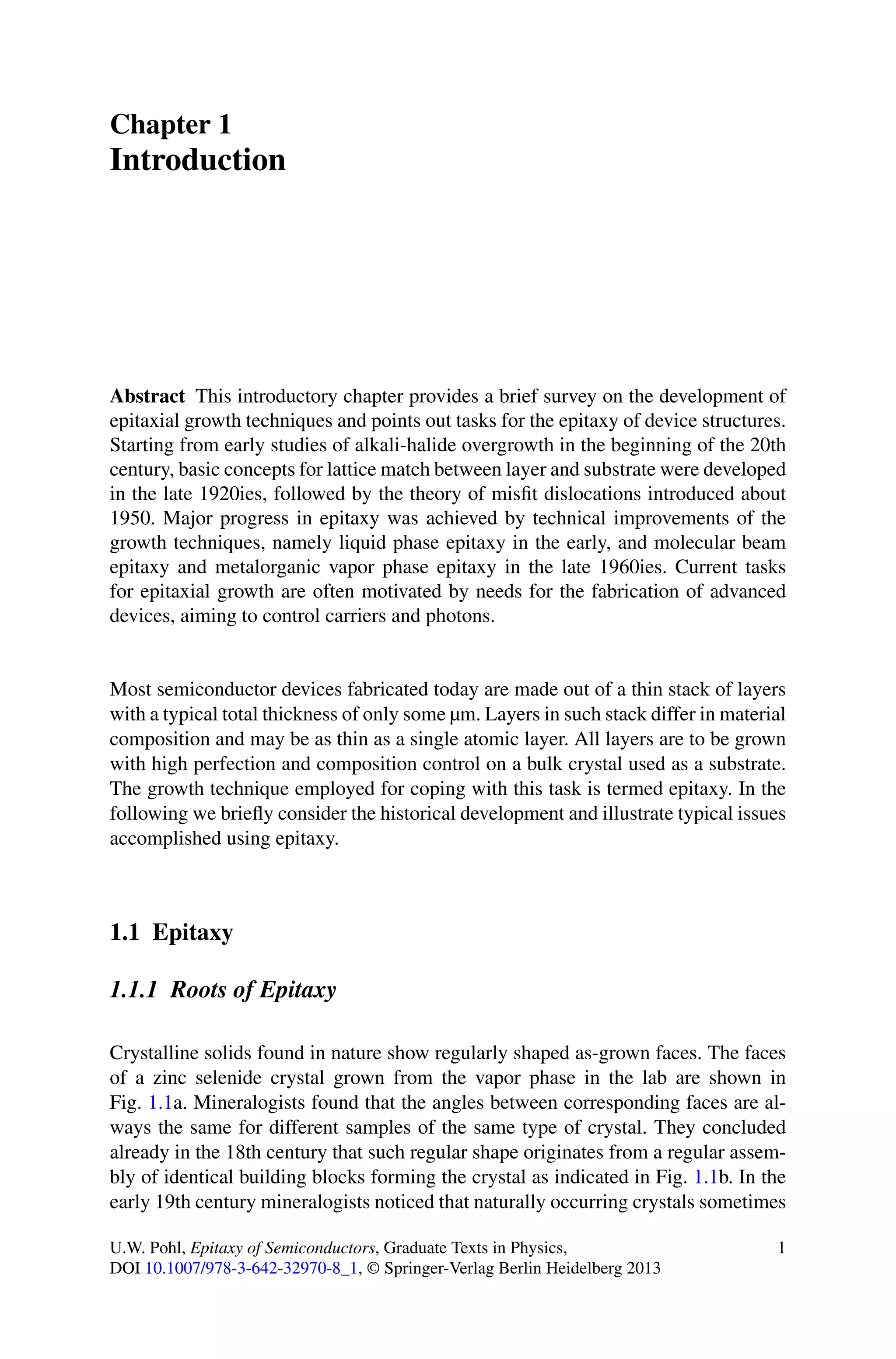 Epitaxy of semiconductors | PDF