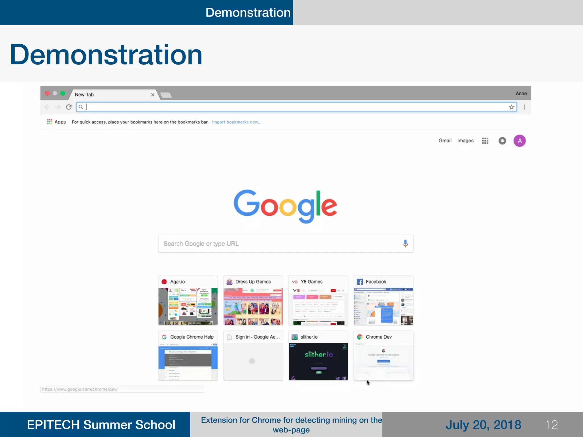 Final presentation for one-week project | PDF | Browsers | Computer Software and Applications