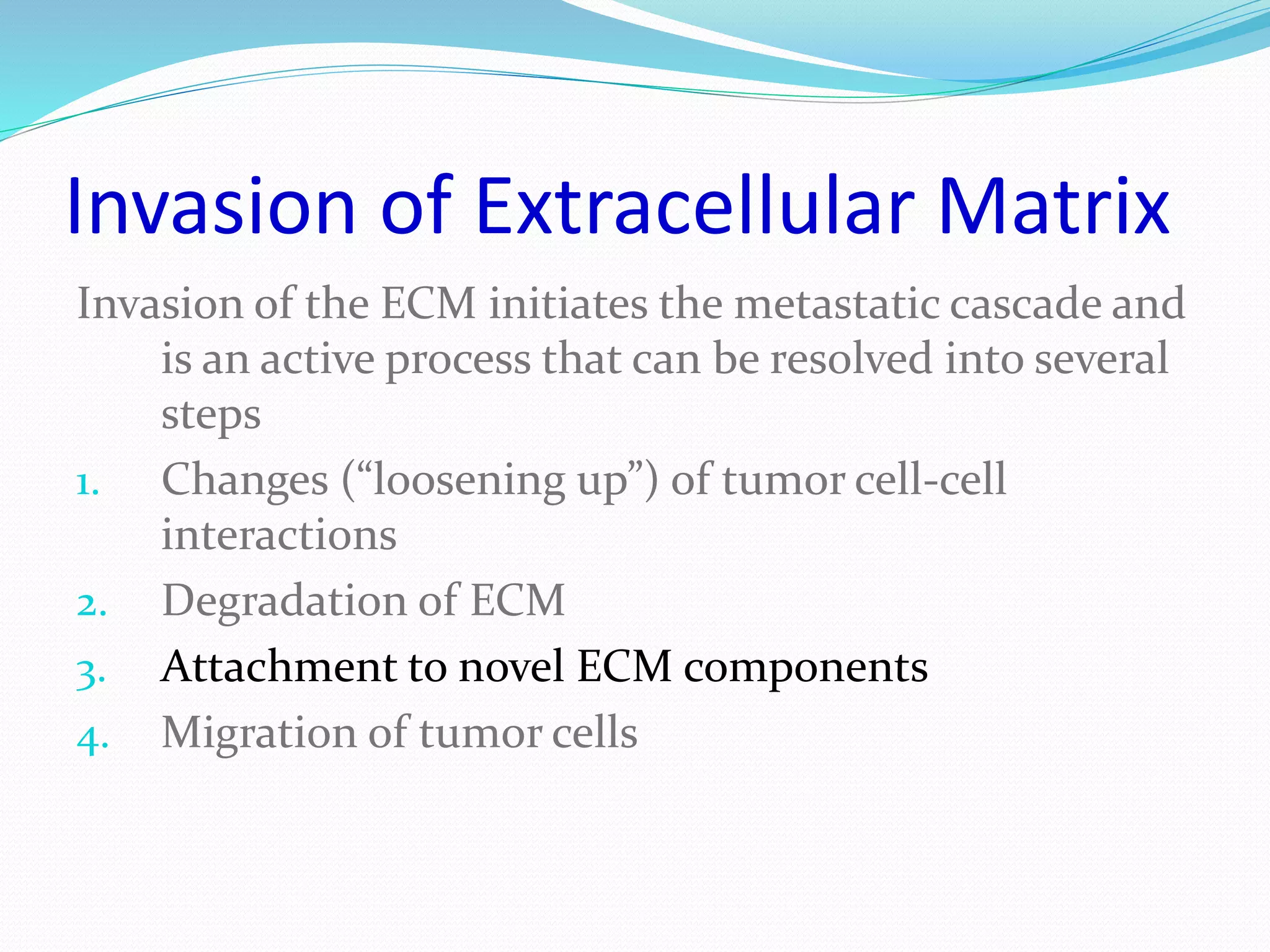 Epithelial and mesenchymal transition in invasion and metastasis | PPTX