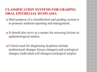 Epithelial dysplasia | PPTX
