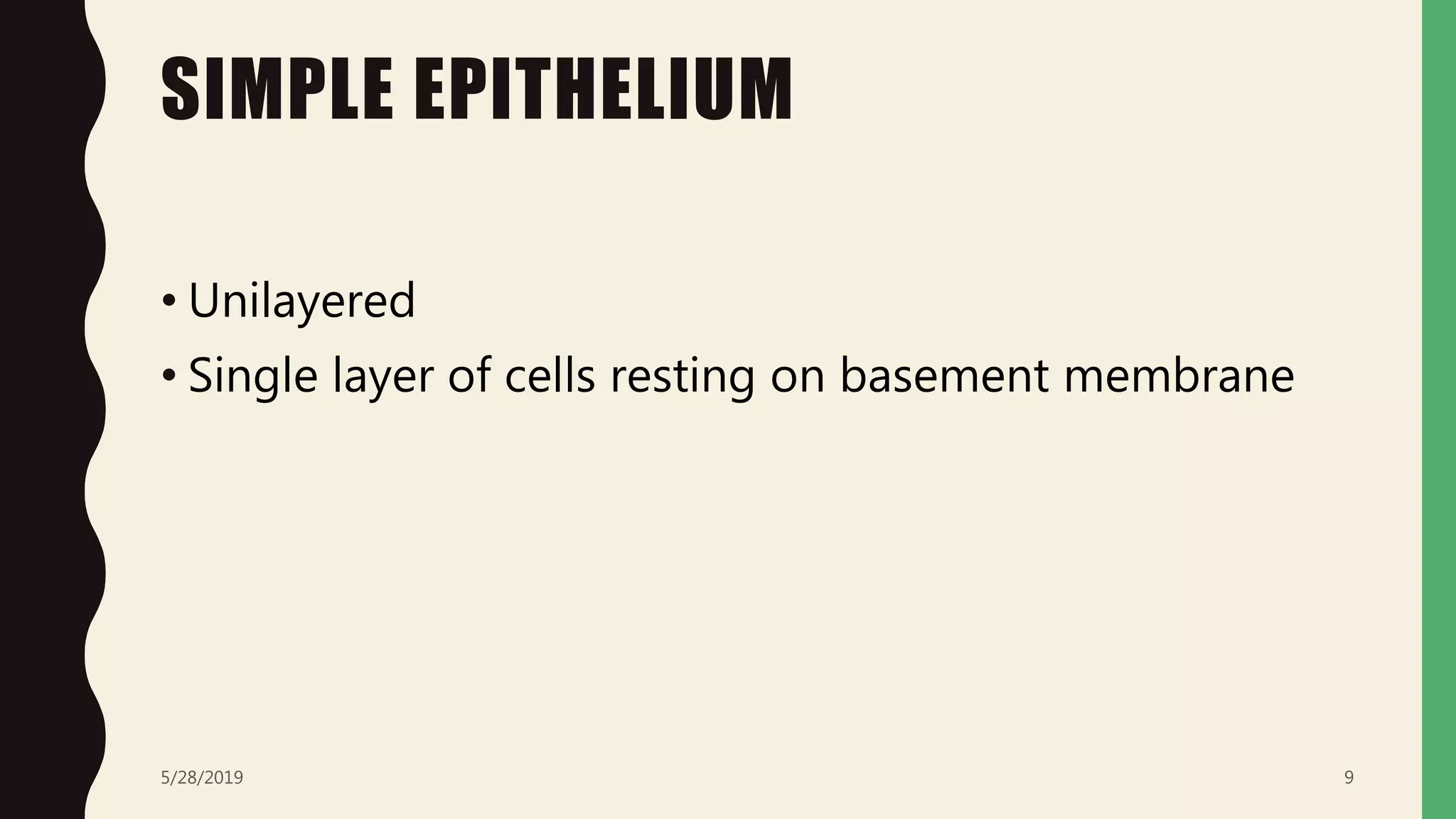 Histology -Epithelial tissue | PPTX