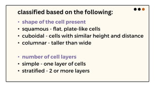 EPITHELIAL TISSUE.pptx