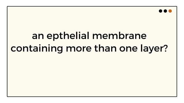 Epithelial Tissue Pptx