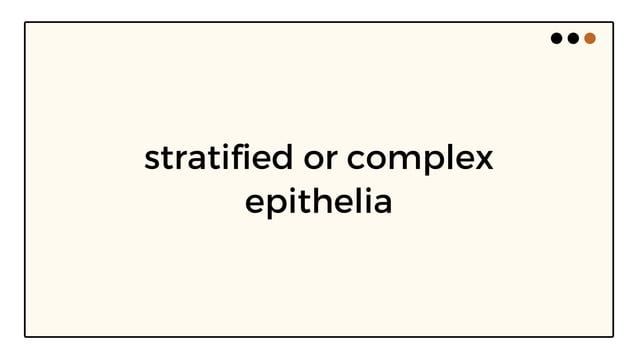 Epithelial Tissue Pptx