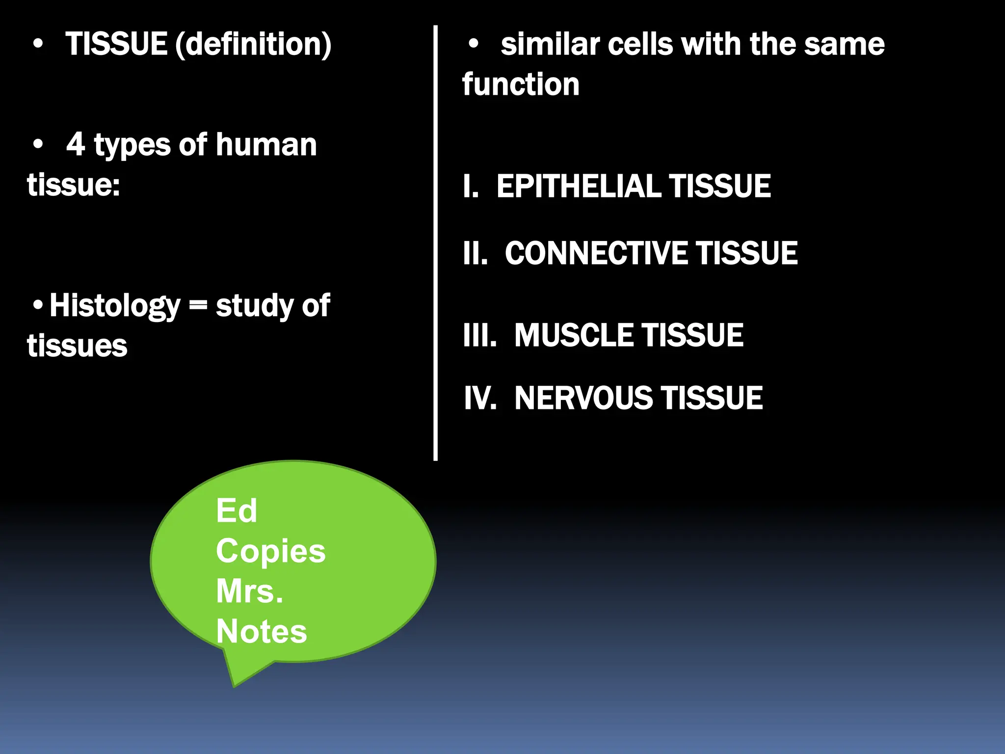 Epithelial Tissue in human anatomy at university | PPT
