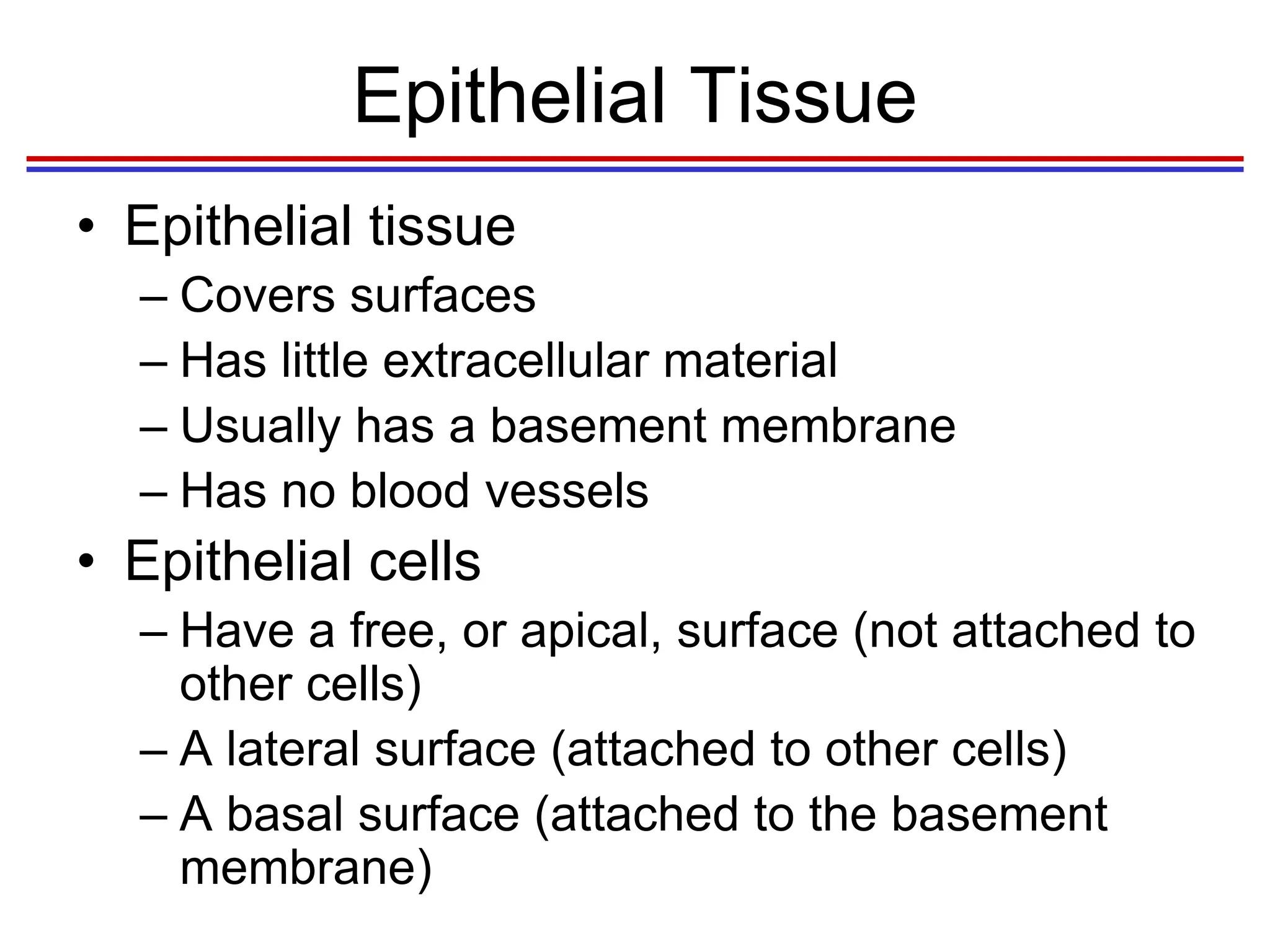 EPITHELIAL TISSUES IN NURSING SCIENCE AG | PPT