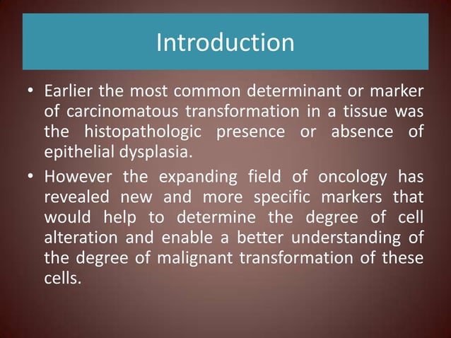 Epithelial tumor markers | PPTX