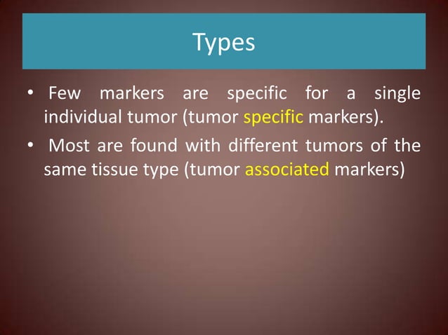 Epithelial tumor markers | PPTX
