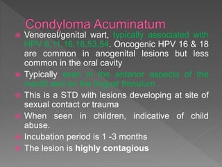 Epithelial tumours of oral cavity | PPTX