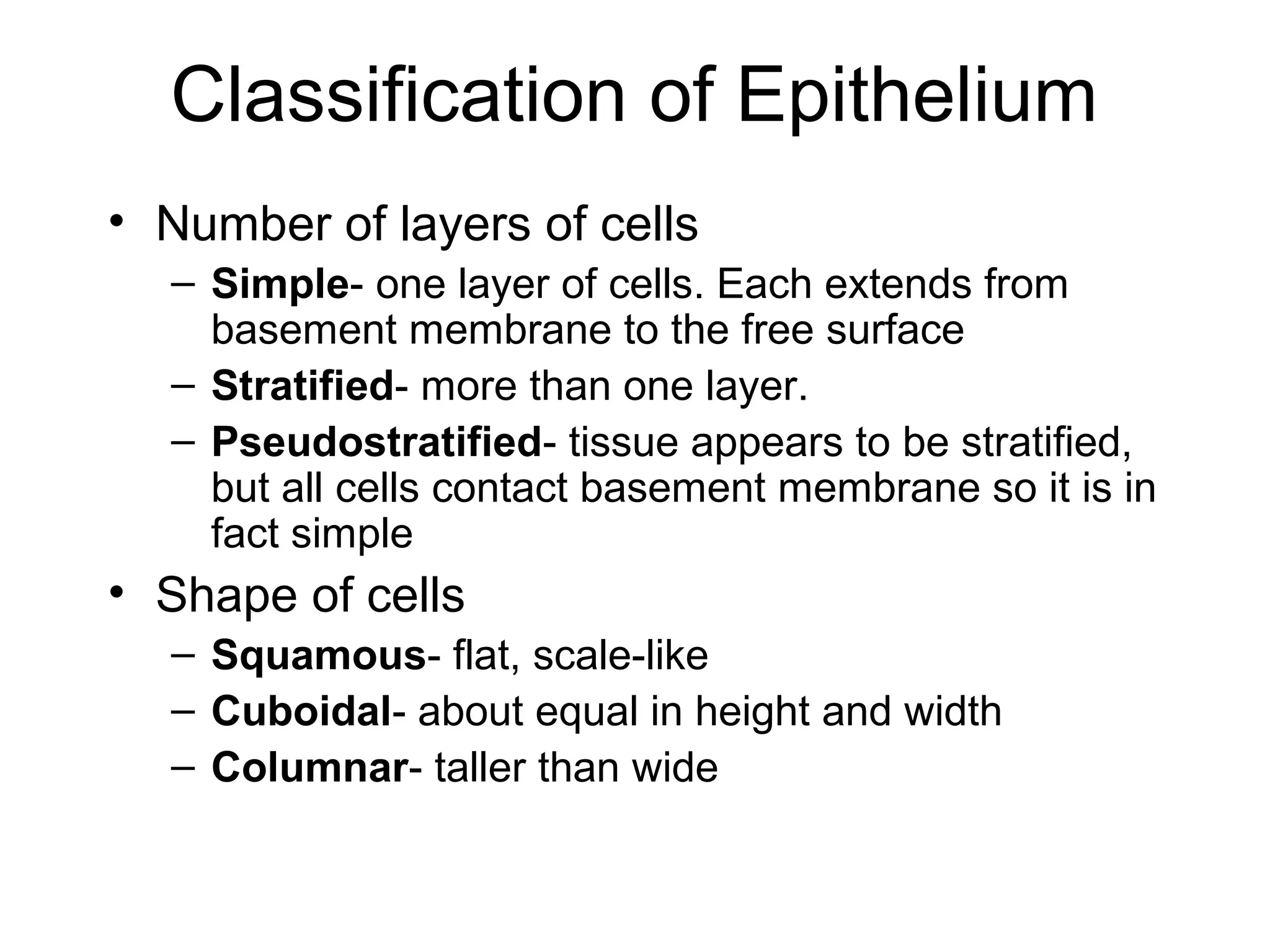 Epithelium, cells,tissues & histology | PPT