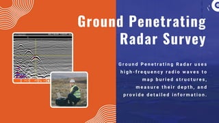 Epitome Geotechnical services-GPR Survey | PDF