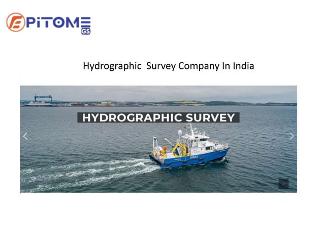 Bathymetric Survey | Hydrographic EpitomeGs | PPTX
